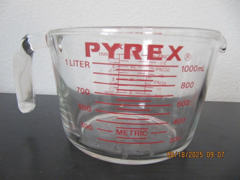 VTG PYREX 8 Cup 2 Quart 2 Liter Measuring Cup Bowl 564 Corning Glass ...