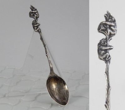 Antique Paye & Baker Bear Cub Cubs in Tree Demitasse Spoon SF478 | eBay