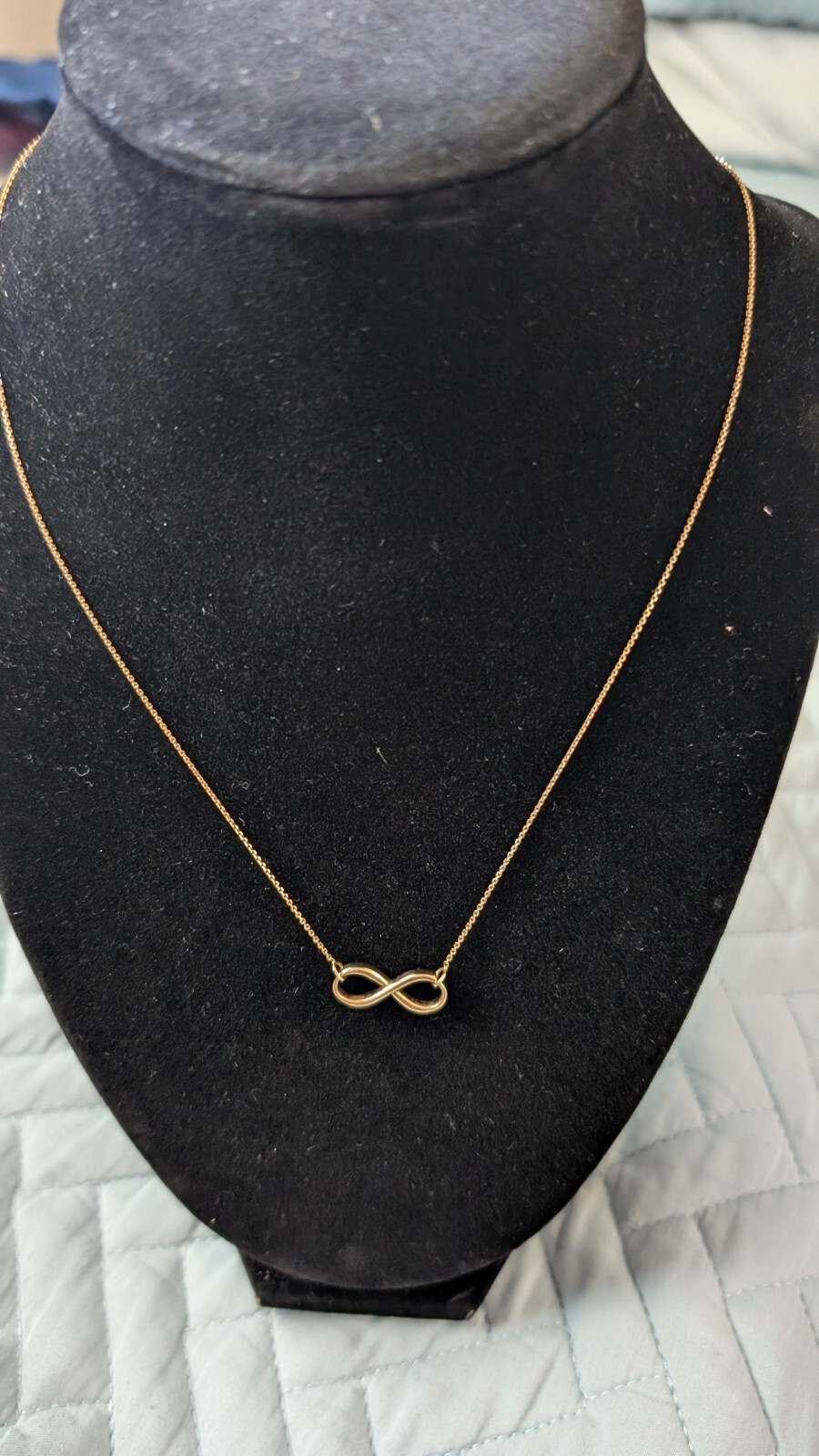 14k gold infinity necklace - Gem