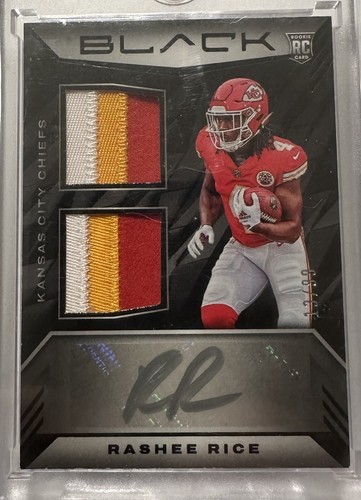 2023 Panini Black 🔥Rashee Rice🔥 (RPA) 3 Color Patch #’d 13/99 | eBay