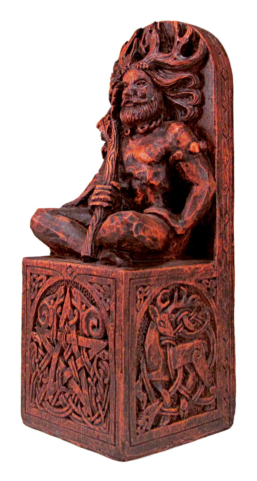 Seated Horned God Statue Dryad Design Pentacle Wiccan Witch Cernunnos ...