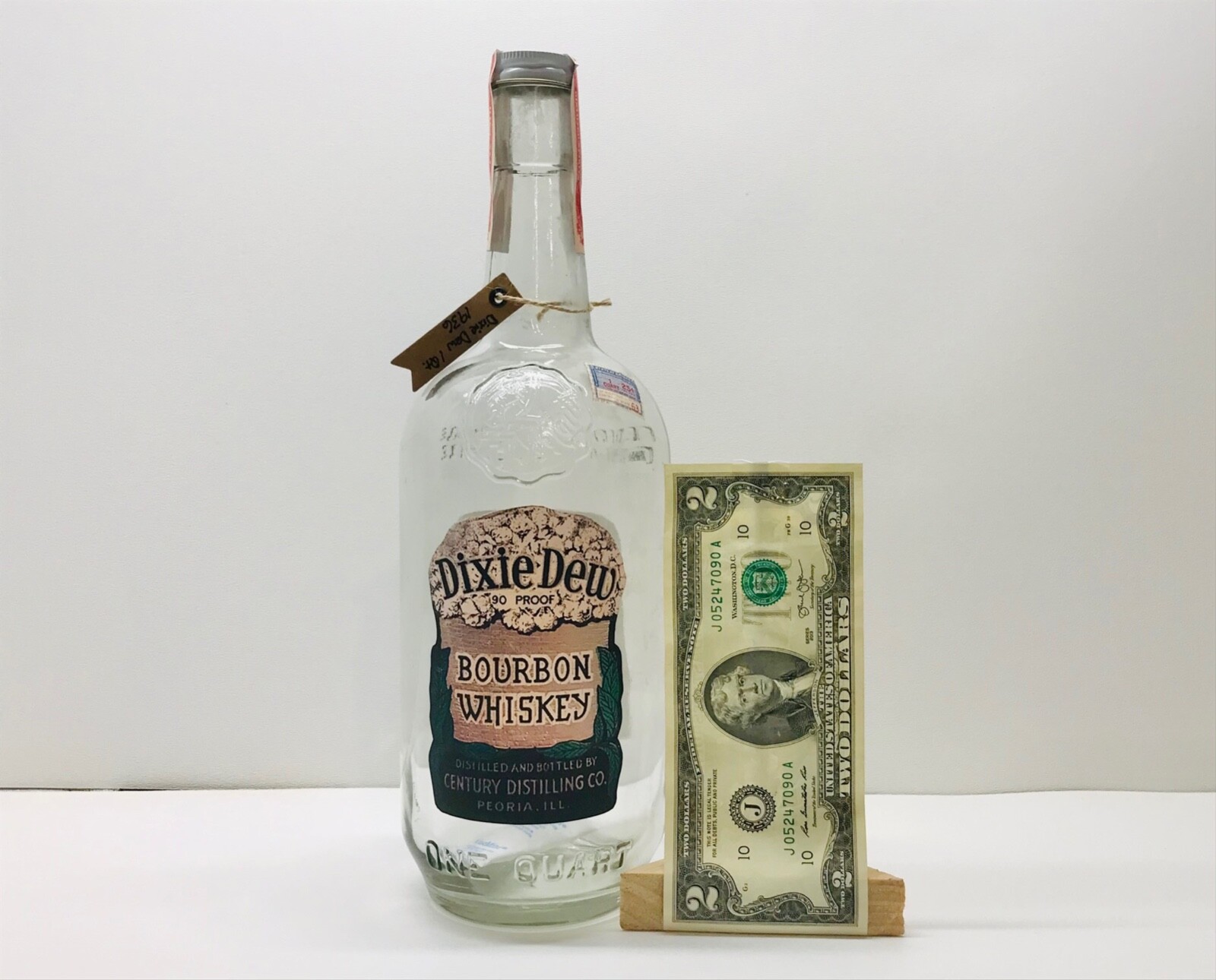 #47 Dixie Dew Straight Bourbon Whiskey 1Qt Restored Vintage/Antique ...