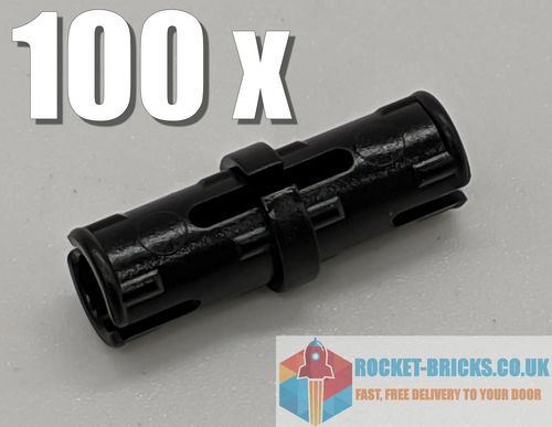 ⭐️️100x NEW LEGO TECHNIC 2780 BLACK PINS FRICTION RIDGES & CENTRE SLOT ...