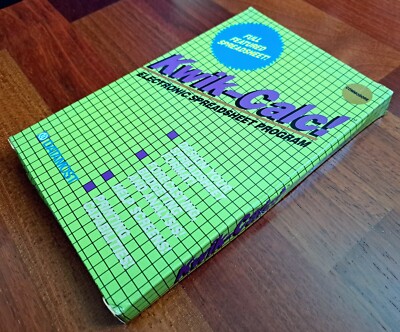 Kwik-Calc!, Datamost, Commodore, 1985, Diskette, Vintage Spreadsheet ...