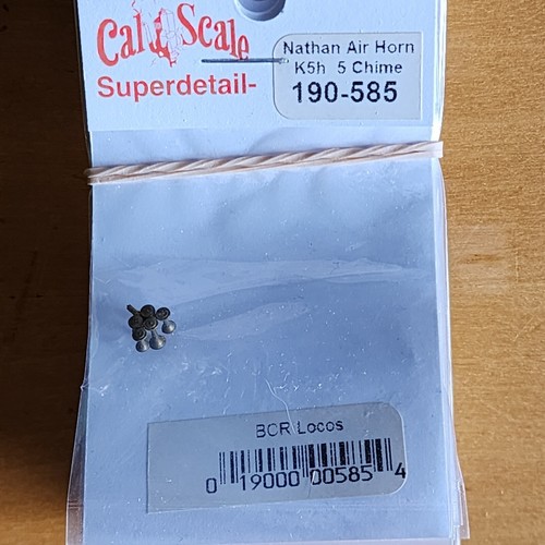 Railroad Nathan K5h 5 Chime Air Horn - Brass - 1 Piece - Cal Scale 190 ...