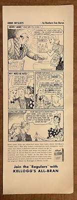 1939 Kellogg’s All-Bran Cereal Comic Cartoon Constipation 1930s Print ...