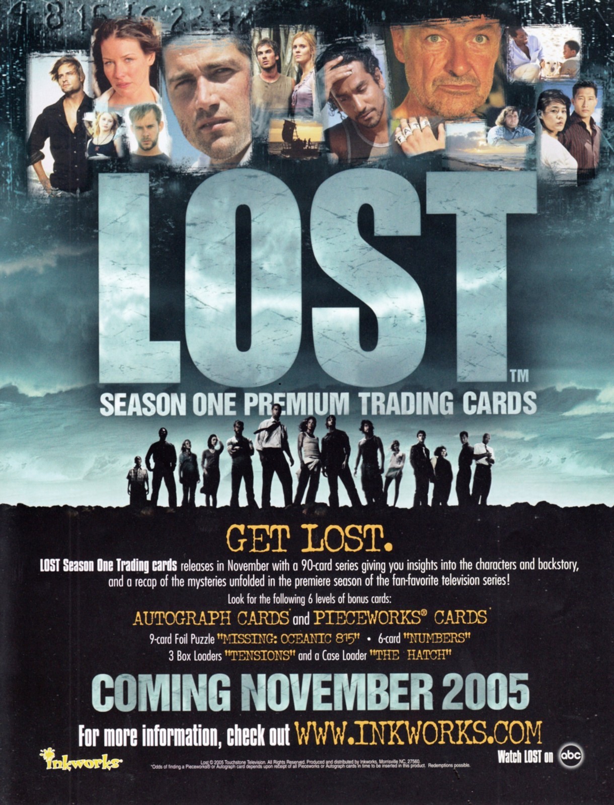 LOST SEASON 1 2005 INKWORKS PROMO PROMOTIONAL SALE SELL SHEET TV | eBay