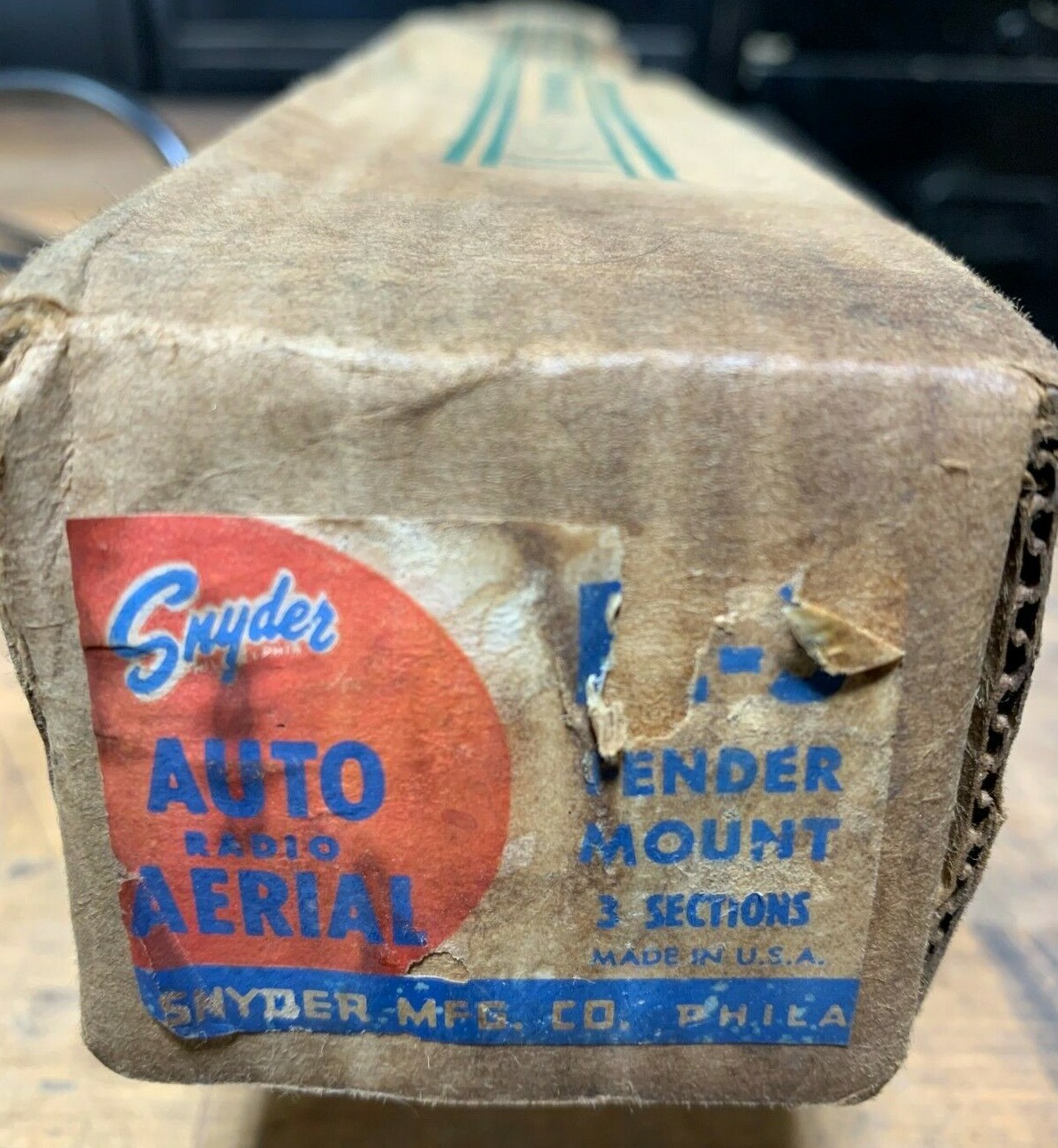 1930'S 1940'S NOS SNYDER AUTO RADIO AERIAL FENDER MOUNT RADIO AUTO ...