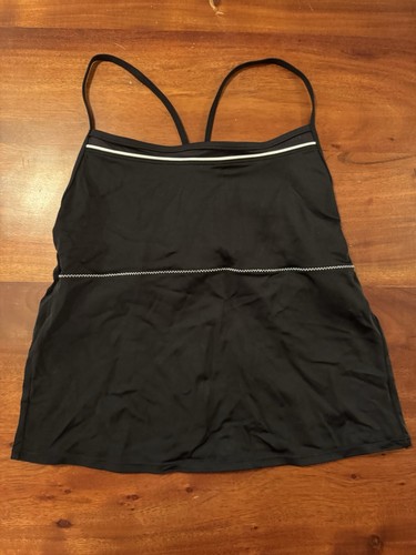 Speedo Womens Black Racer back Tankini Swim Top Sz XL | eBay