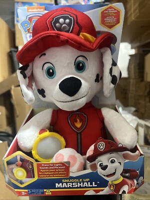 * NEW * PAW Patrol Snuggle Up Pup Marshall W/Flashlight Plush Toy | eBay