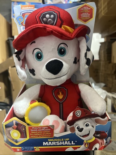 * NEW * PAW Patrol Snuggle Up Pup Marshall W/Flashlight Plush Toy | eBay