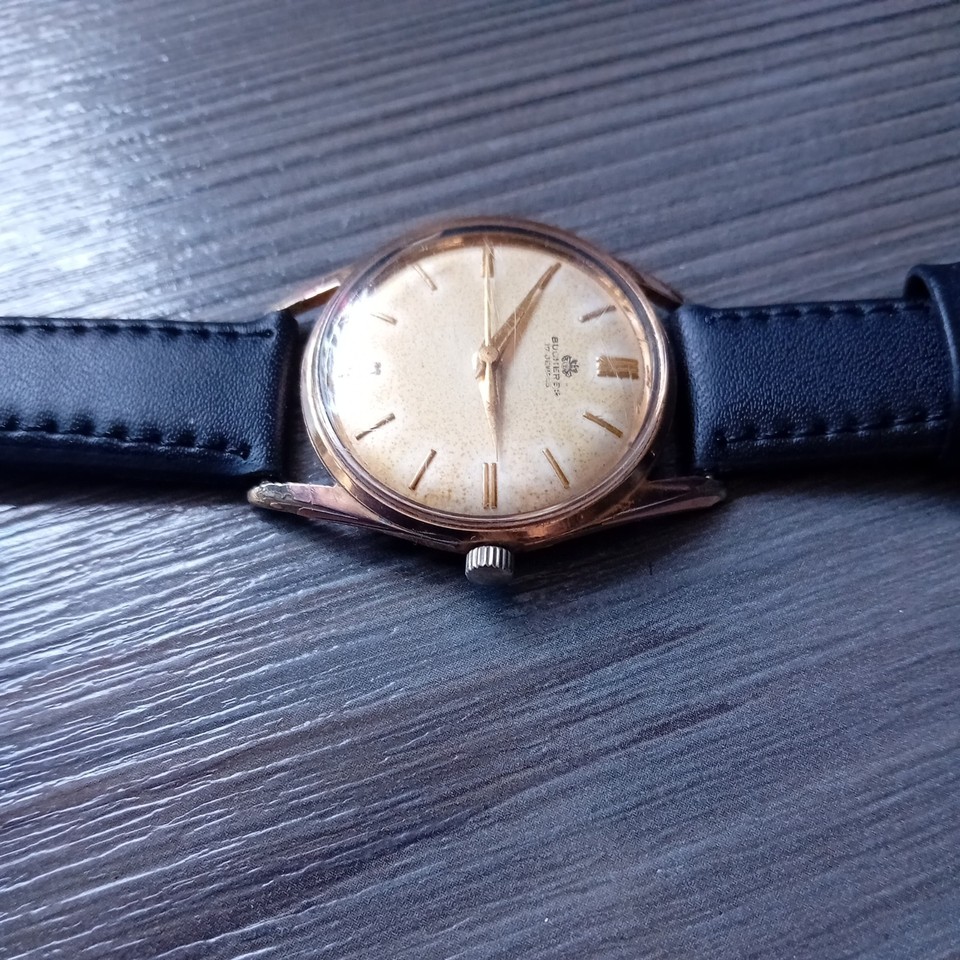 Vintage Gents Watch by Bucherer. 17 Jewels. Running And Keeping Good ...