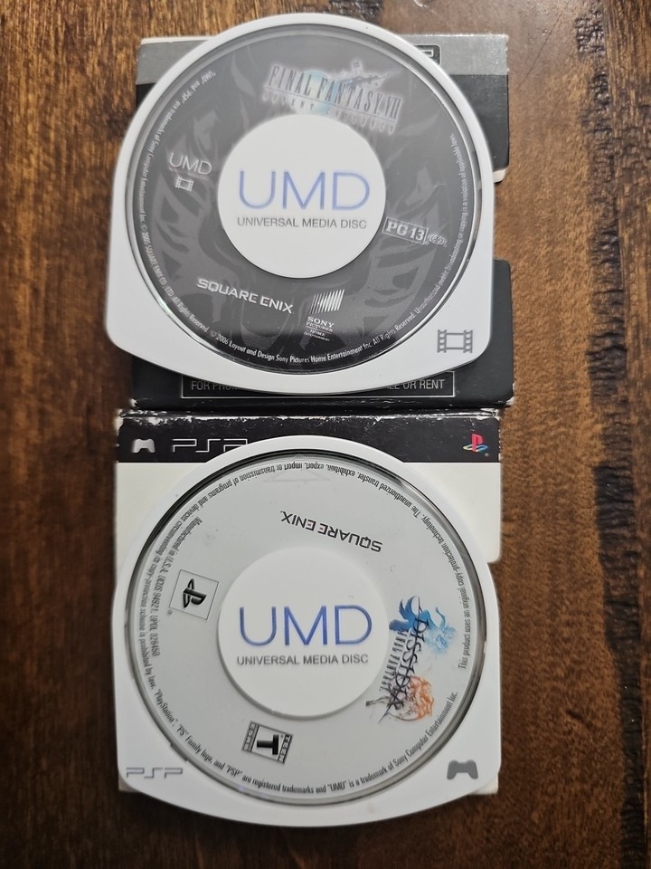 SUPER RARE FINAL FANTASY LOT PSP UMD VIDEO AND GAME NOT FOR RESALE ...