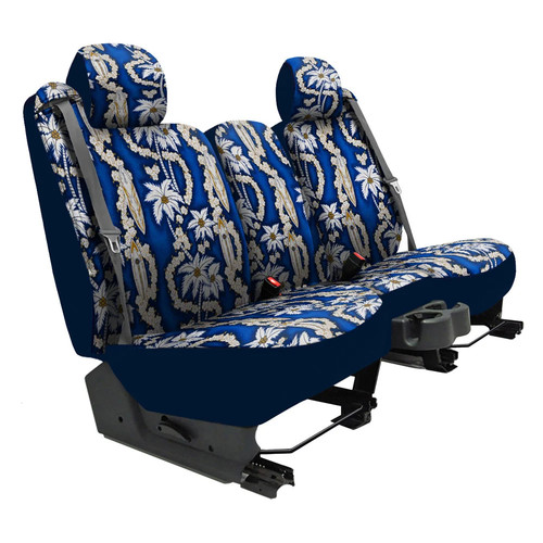 For Ford F-150 75-91 Hawaiian 1st Row Surf City Blue Custom Seat Covers ...