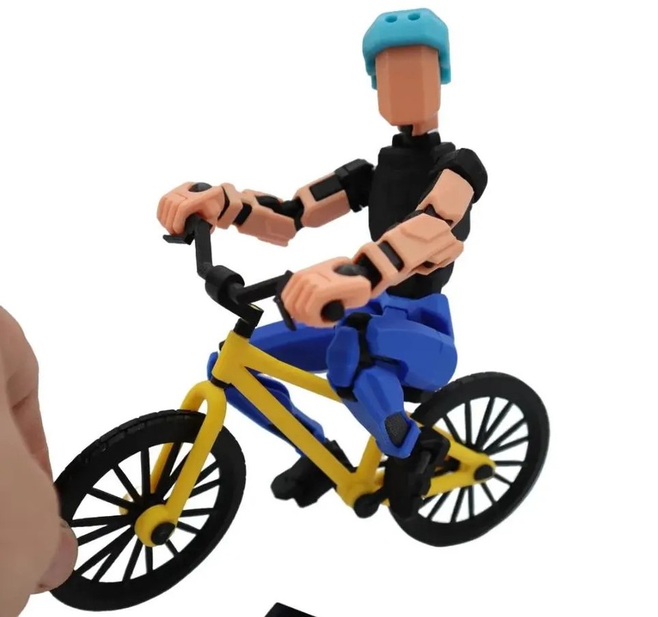Bicycle for Dummy 13 | Comes Assembled | 3D Printed Action Figure Doll ...