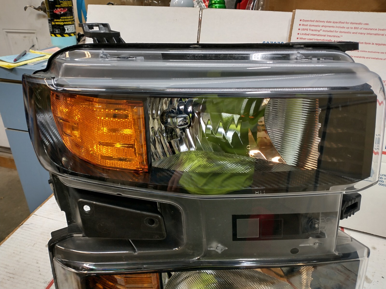 OEM 2019 2020 2021 CHEVROLET SILVERADO 1500 HALOGEN HEADLIGHT RH READ ...