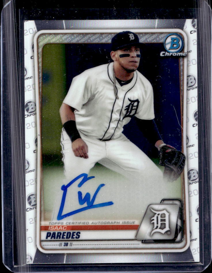 2020 Bowman Chrome Isaac Paredes Prospect Autograph Auto #CPAIP | eBay