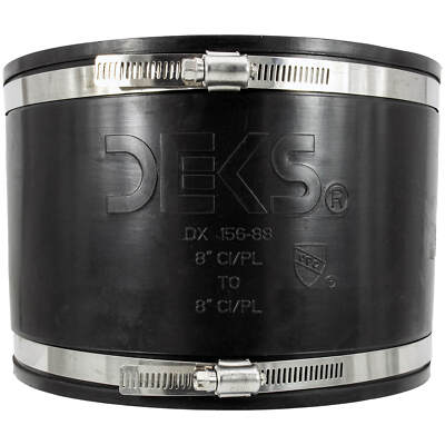 8"x 8" DEKS Coupler DX156-88 - For Clay to Plastic (PVC) Copper and ...