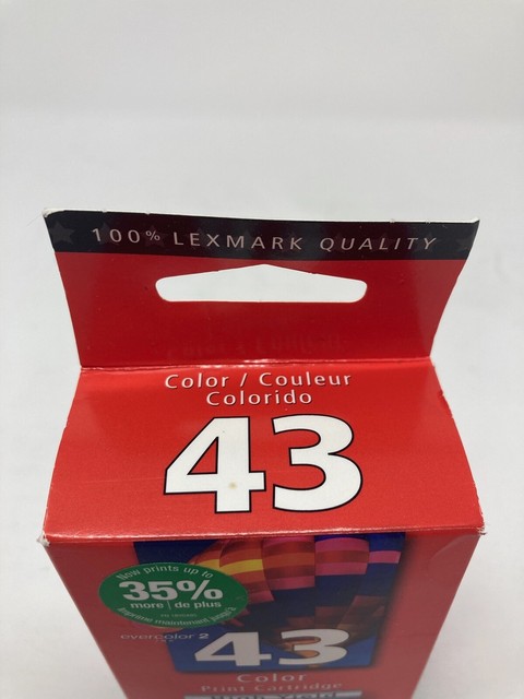 Genuine OEM Lexmark 43xl Color High Yield Ink Cartridge 18Y0143 for ...