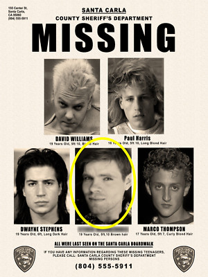 The Lost Boys Missing Poster With Your Picture Included On 12X18 Poster ...