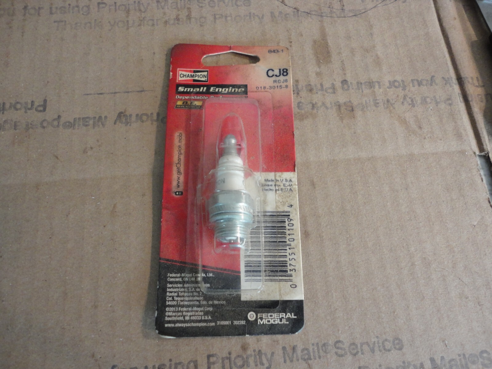 Champion Cj8y SM Eng Spark Plug 848 Genuine Lawnmower for sale online ...