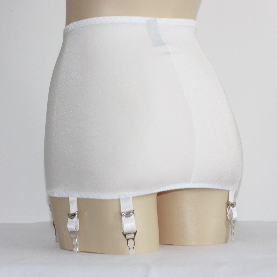 Allacki Lace Edge Cloth Girdle Skirt Retro Garter Belt 6 Straps ...