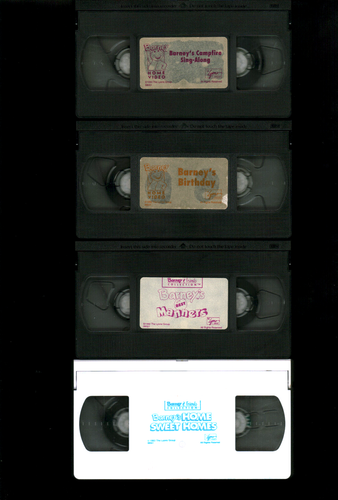 Lot Of 8 Barney VHS Tapes - Manners Campfire Rocks Birthday Santa+ No ...
