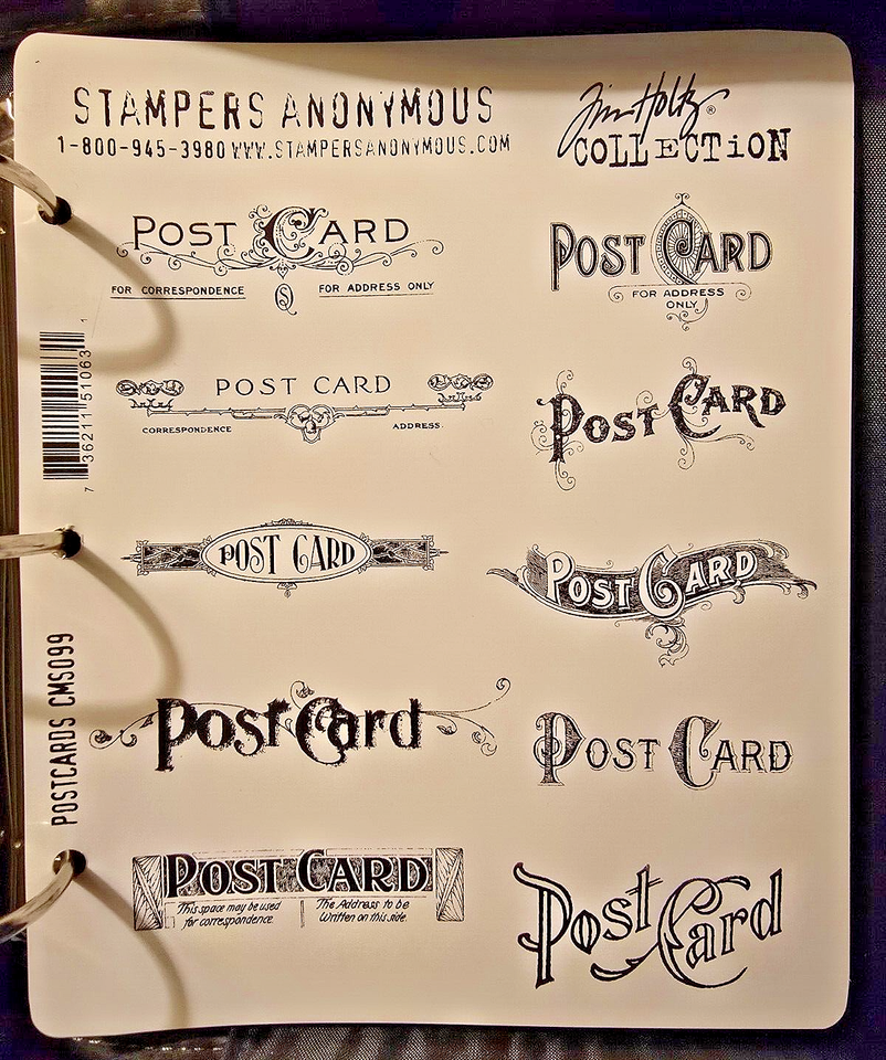 Choose from 25 full Tim Holtz / Stampers Anonymous CMS Series Cling ...