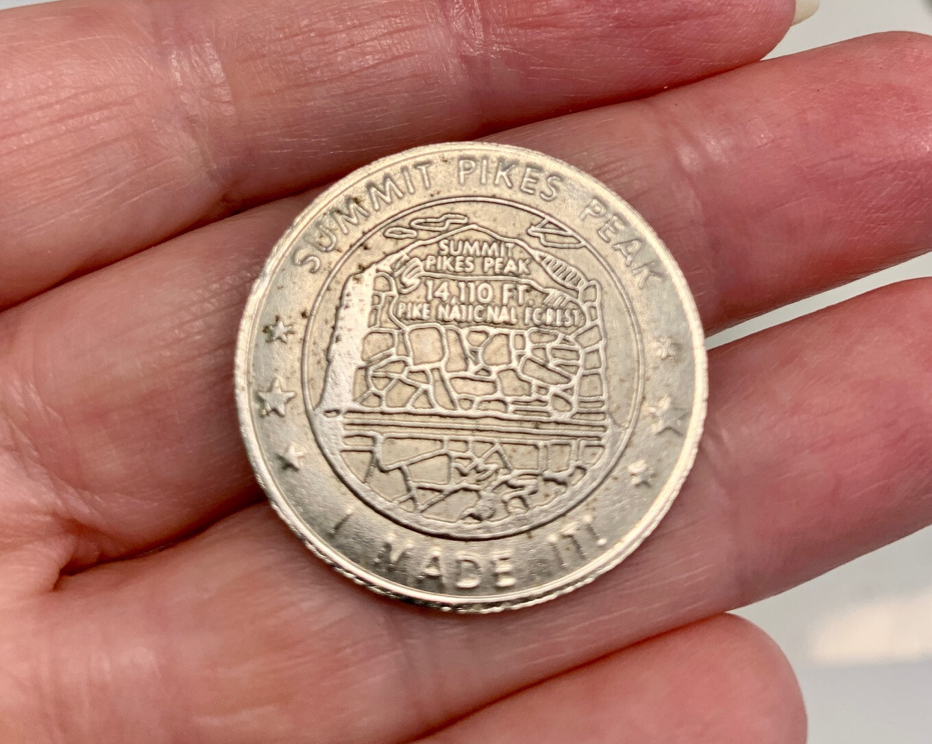"I MADE IT"! Summit Pikes Peak Medal Coin - Colorado 4,110 Feet ...