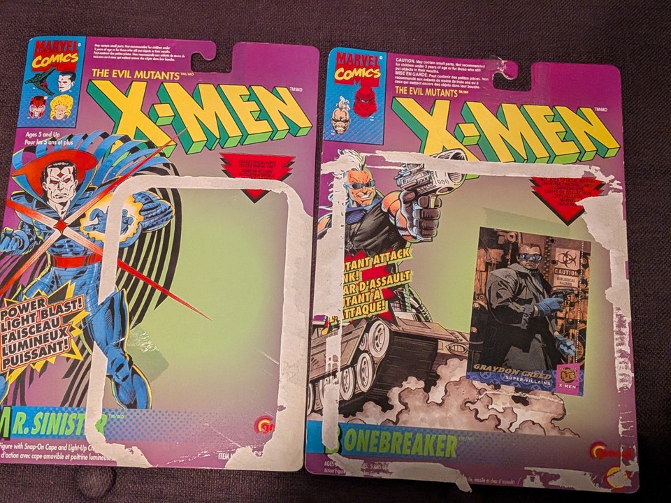 Vintage Toy Biz Action Figure Card Back Lot Of 10 X-Men | eBay