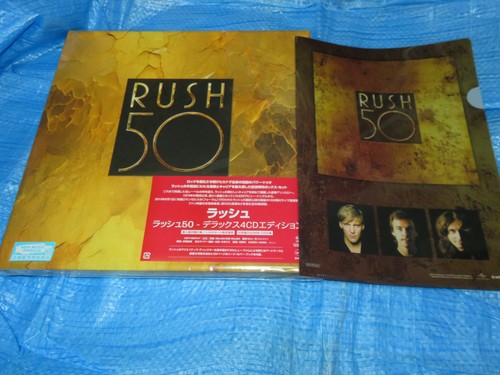 RUSH Rush 50 SHM CD (4CD) JAPAN BOX SET UICY-80574/7 + PROMO CLEAR FILE ...