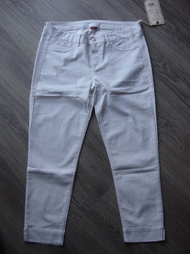 NWT SOLD Design Lab Crafted Cropped Jeans Denim Pants White 32 | eBay