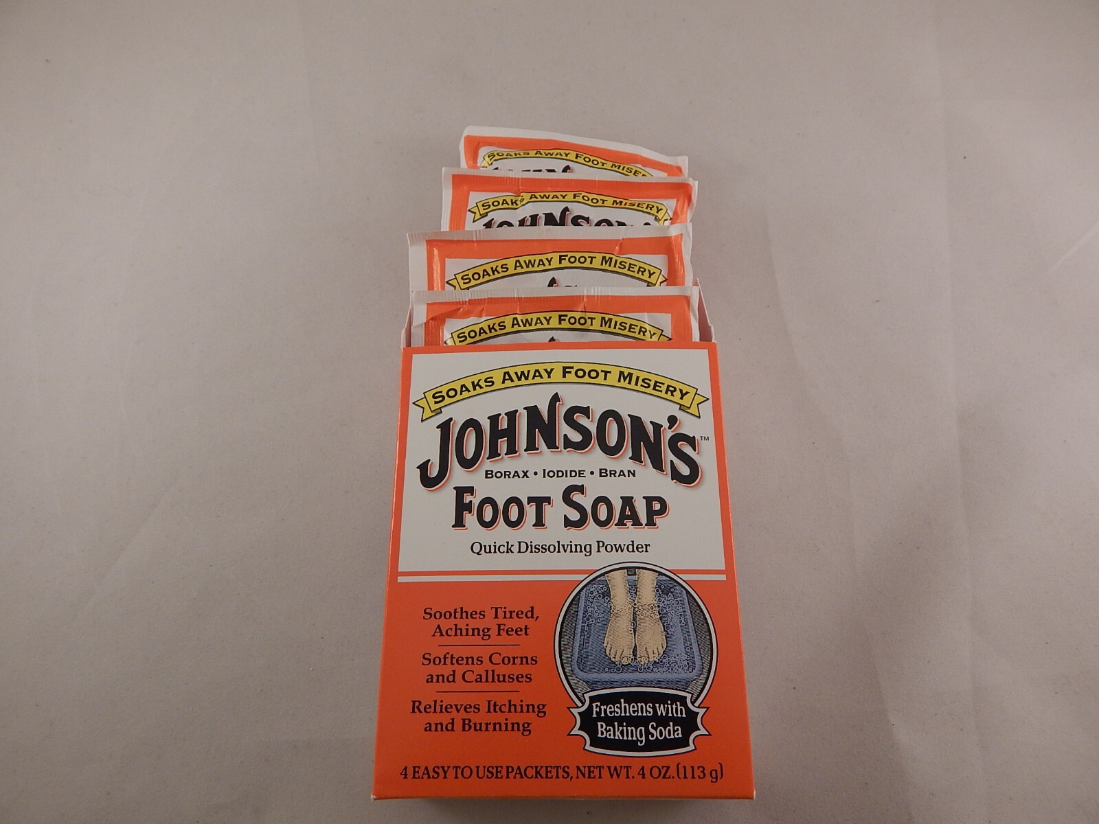 JOHNSON'S Foot Soap Powder - 4 oz for sale online | eBay