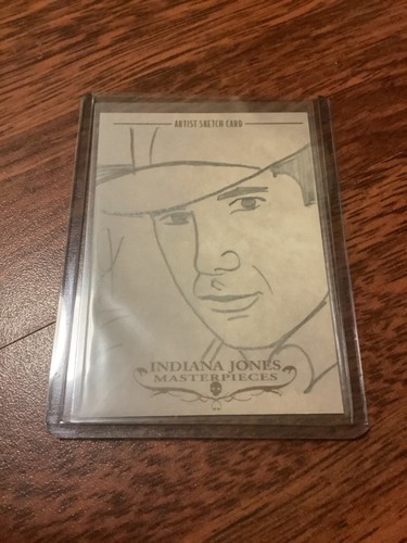 INDIANA JONES MASTERPIECES SKETCH AUTO CARD JASON HUGHES 2008 TOPPS ...