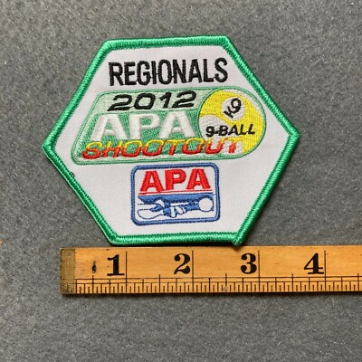 2012 APA 9 Ball Shootout Regionals Pool Patch G2 | eBay