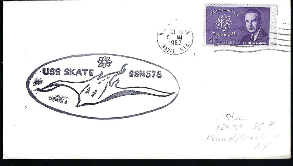 1962 USS Skate SS 578 Cover | eBay