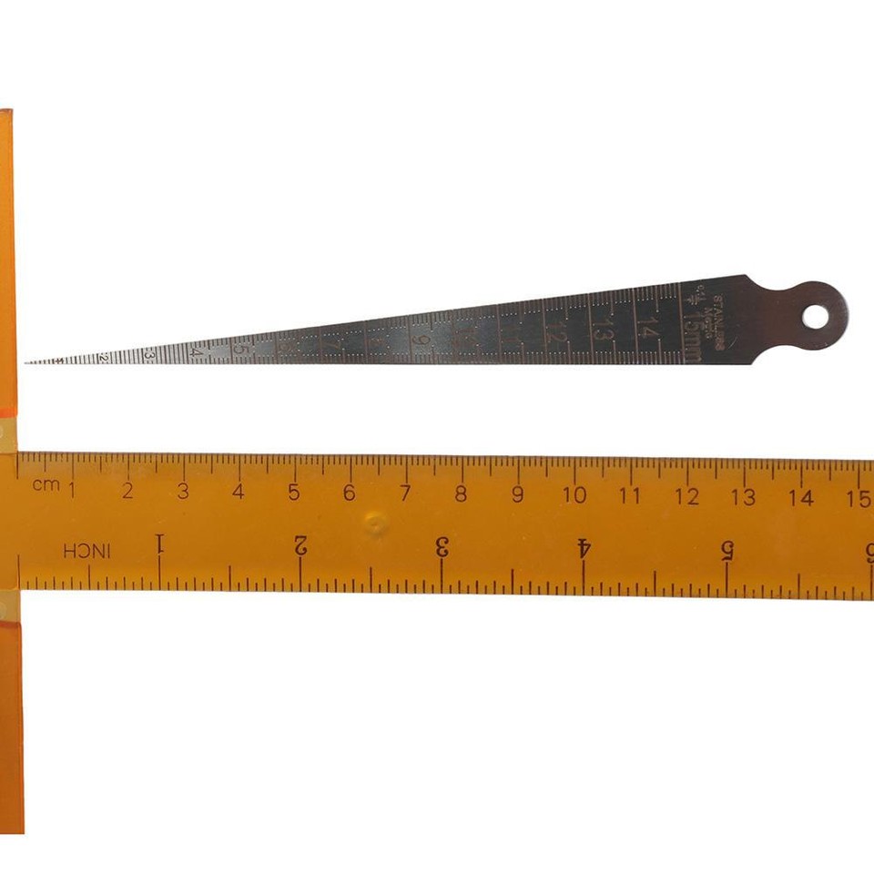 1-15mm Wedge Feeler Gap Hole Taper Ruler Taper Gauge Inner Diameter | eBay