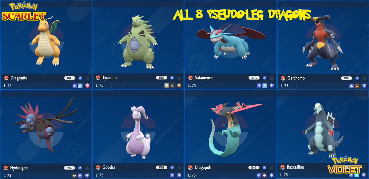 All Legendary Dragon Pokemon