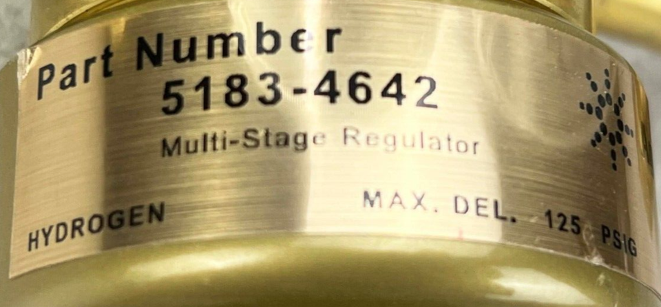 Agilent 5183-4642 Regulator, In 3000 PSI, Out 125 PSI *used working | eBay