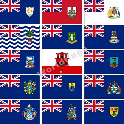 BOT Flag 3X5FT Anguilla Bermuda Antarctic Territory Indian Ocean Virgin ...