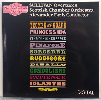 Alexander Faris, Scottish Chamber Orchestra: Sullivan Overtures (CD ...