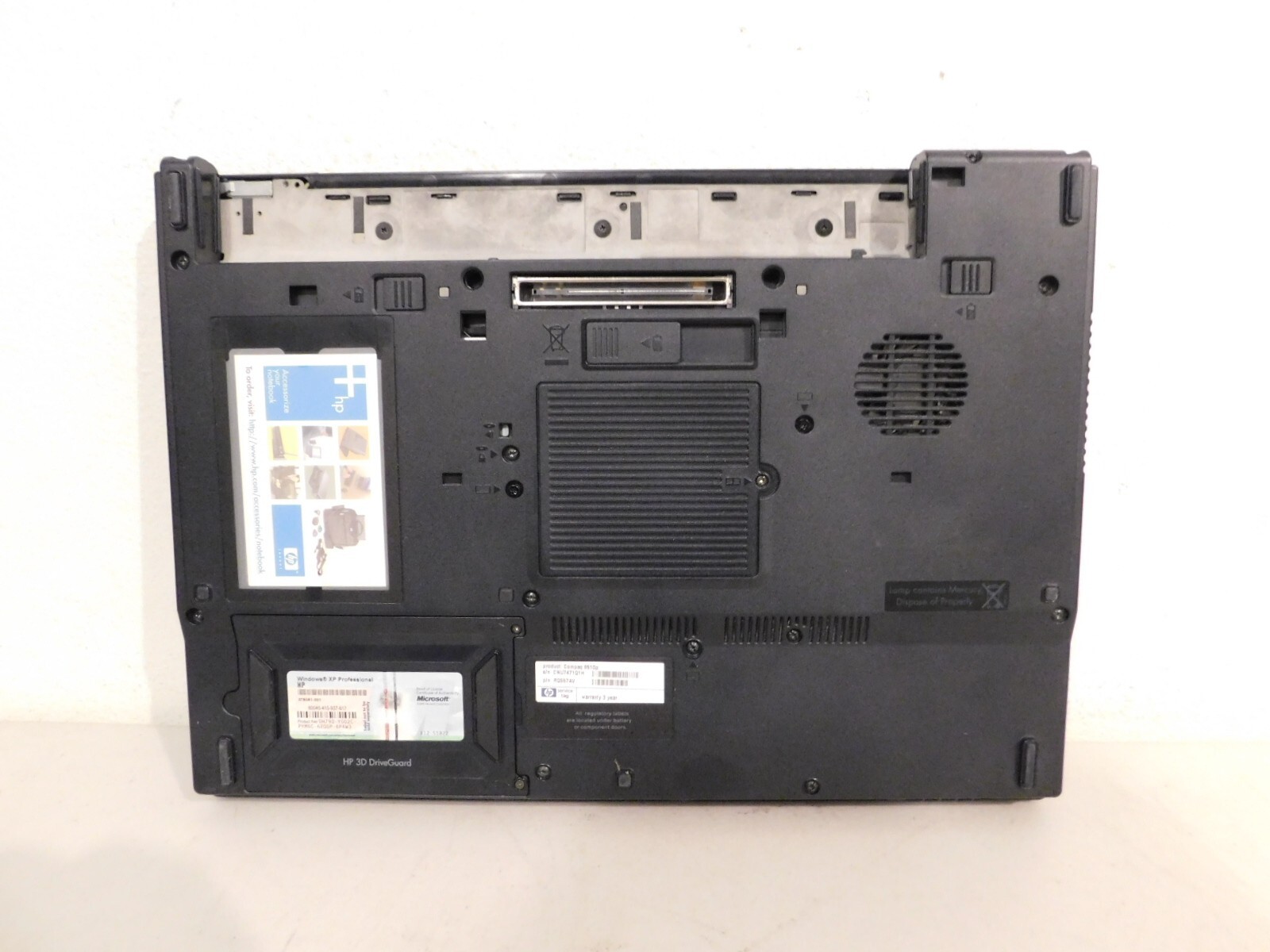 HP Compaq 8510p 15" Intel Core 2 Duo T7500 2.2GHz 4 GB Laptop Boots to ...