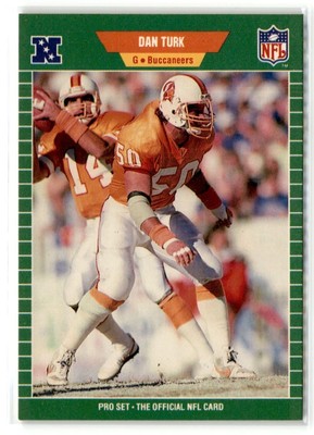 1989 Pro Set FOOTBALL #415 Dan Turk Rookie Tampa Bay Buccaneers | eBay