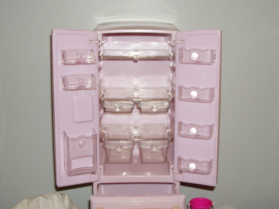 OUR GENERATION KITCHEN REFRIGERATOR for 18" dolls+ ICE CREAM BAKERY ...
