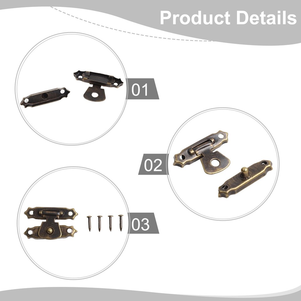 Yellow Bronze Buckles Building Small Things Clasp Hardware With Screws ...