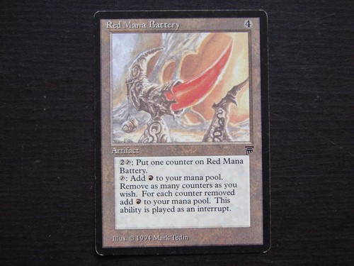 RED MANA BATTERY : carte MTG MAGIC The Gathering ( anglais LEGENDS ) | eBay