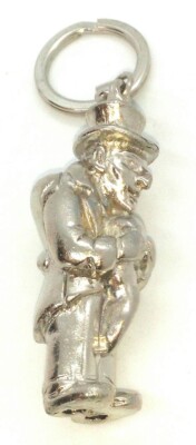 Good Luck Gobbo Hunchback Metal Italian 4" Charm Key Chain, Made in ...