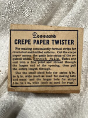 Vintage Dennisons Wood Crepe Paper Twister | eBay