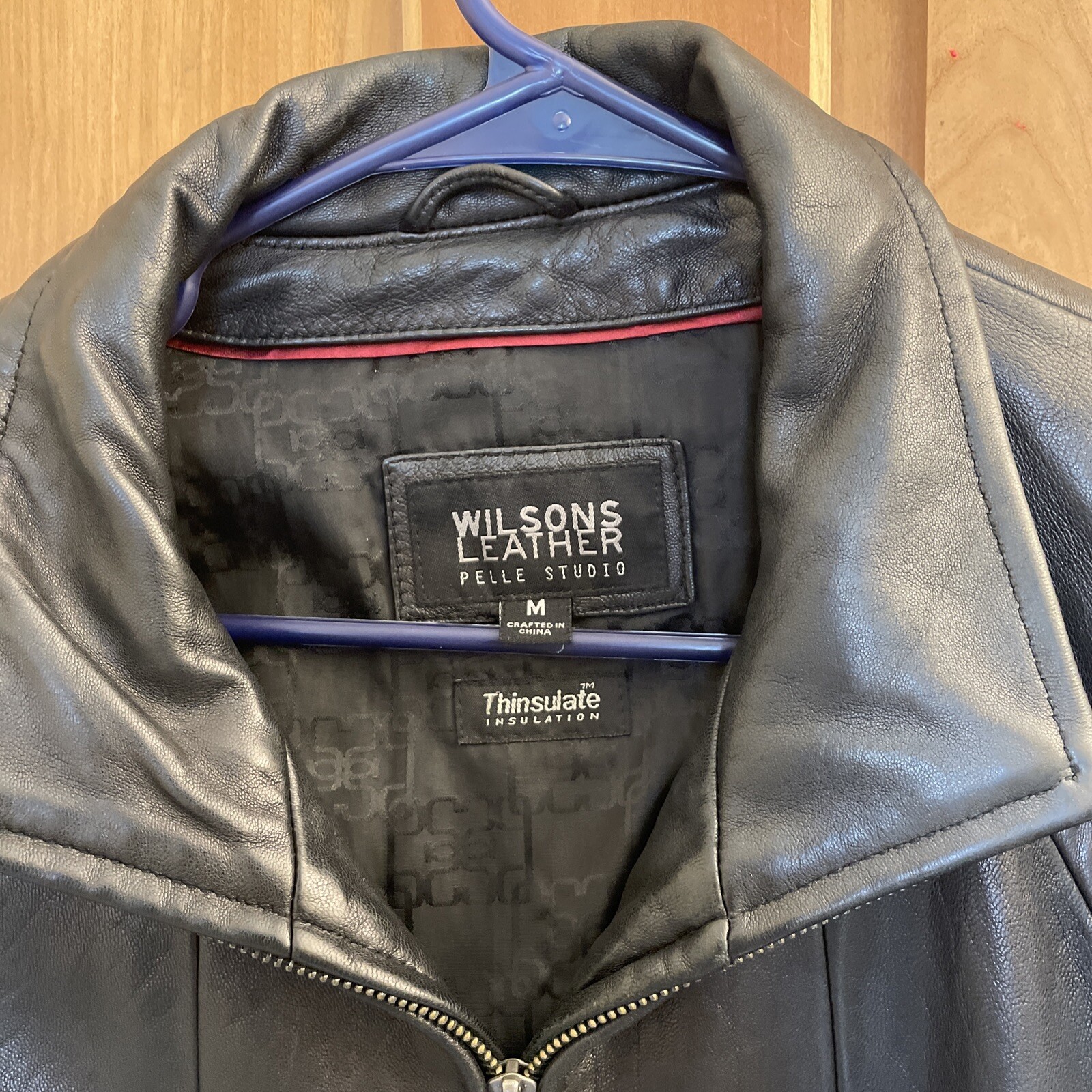 Wilson’s Leather Jacket Pelle Studio Black Zipper Adu… - Gem
