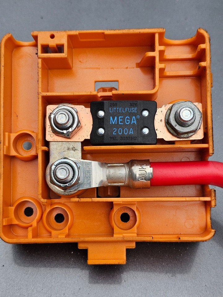 Mini Cooper S R53 - Battery positive power distribution cable fuse box ...